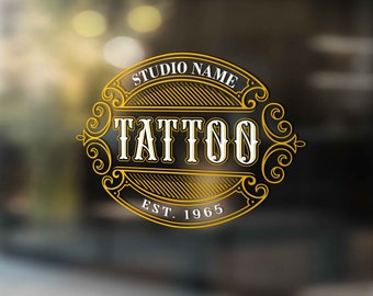 Tattoo Studio Window Logo - Etsy