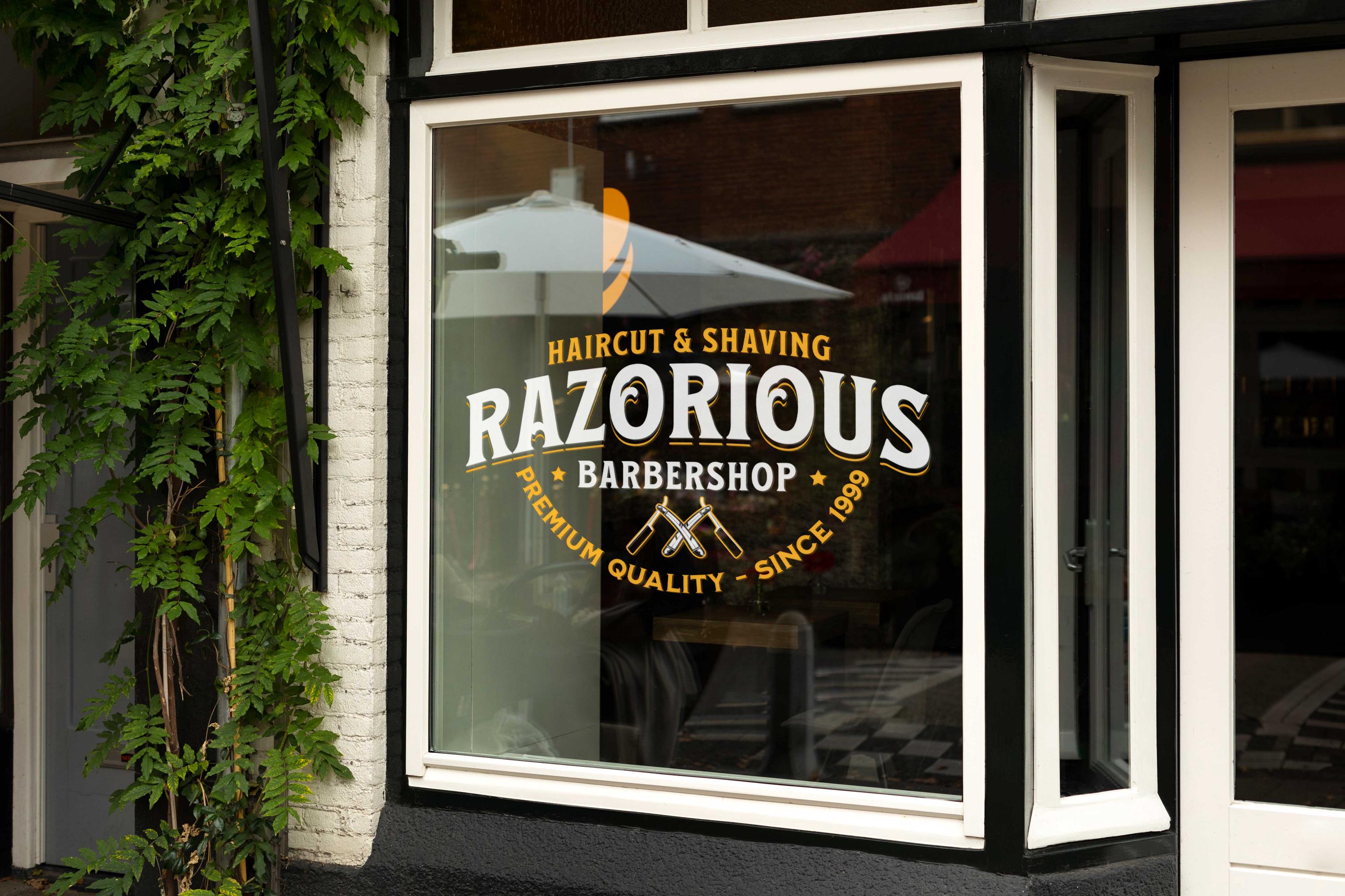 Custom Barbershop Window Decal – Personalized Premium Quality Vinyl ...
