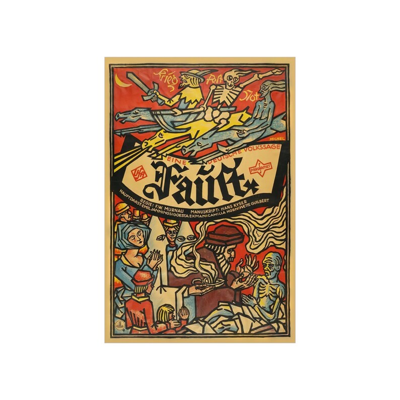 F.W. Murnau S Faust 1926 Movie Poster Premium Matte - Etsy