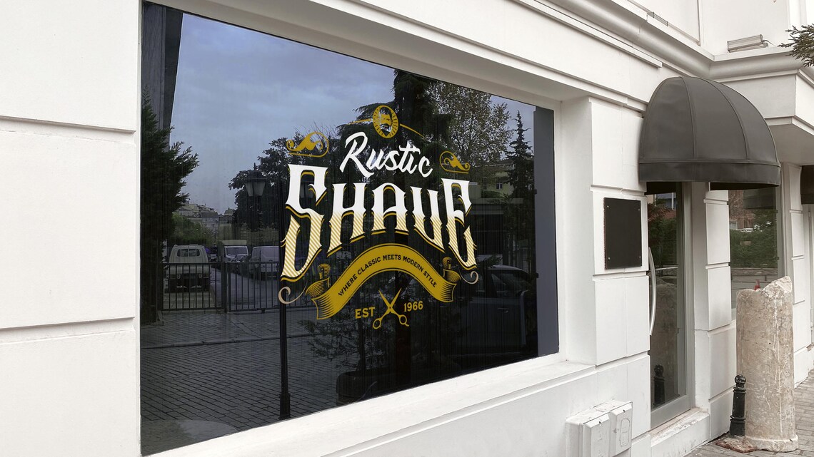Custom Barbershop Window Decal – Personalized Premium Quality Vinyl ...