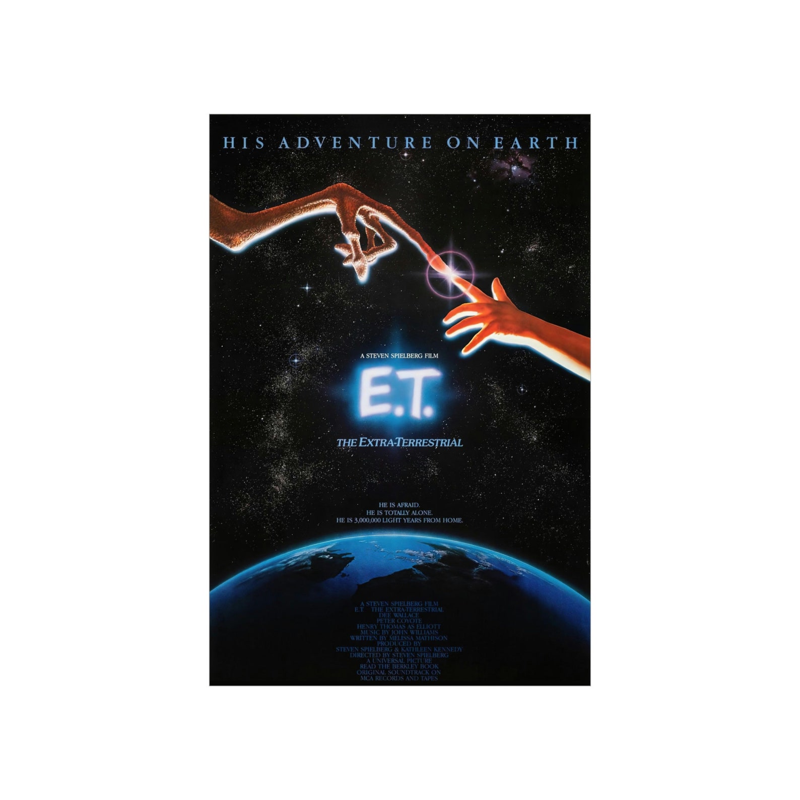 E.T. the Extra-terrestrial, Movie Poster, Premium Matte Vertical ...