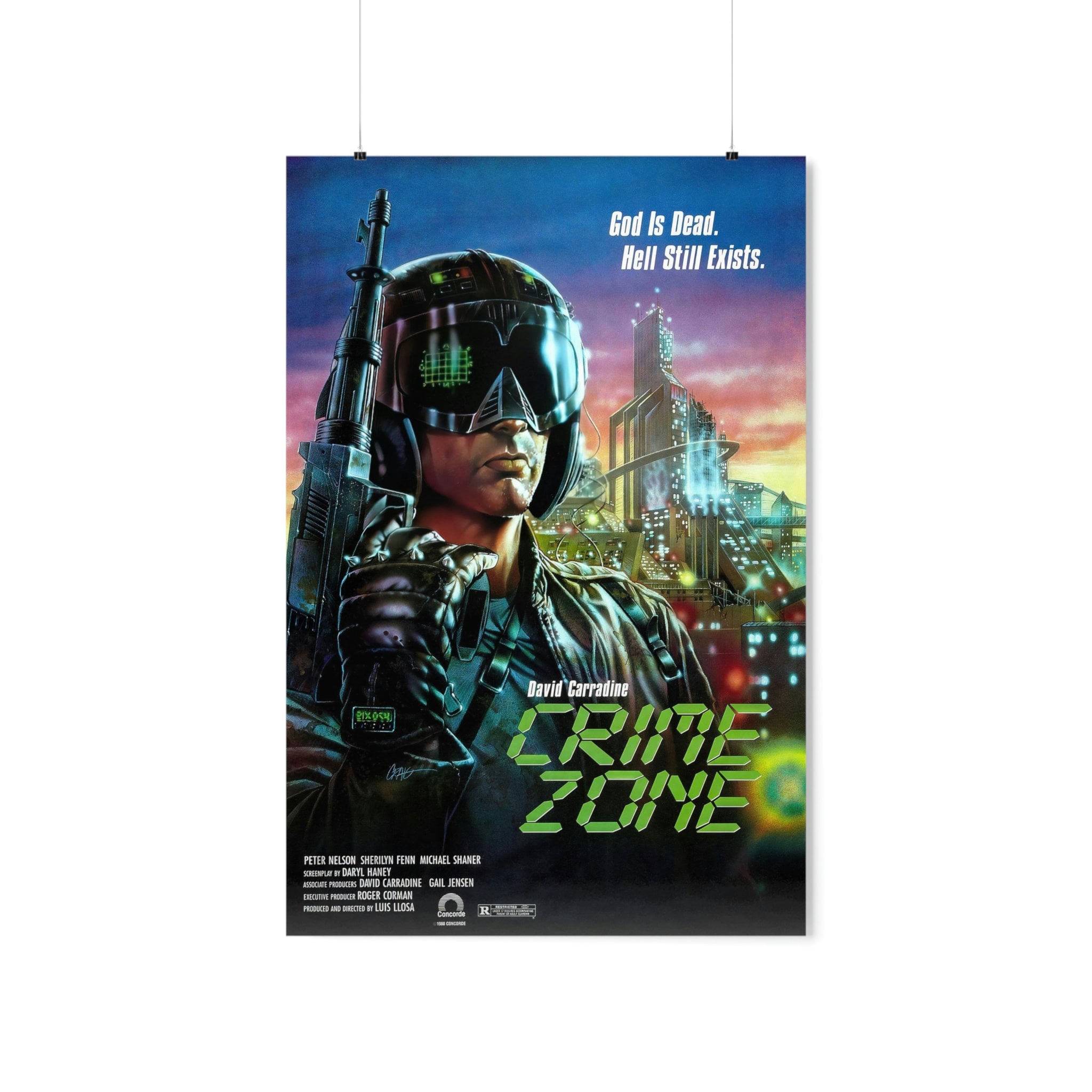 Crime Zone 1988 Movie Poster Premium Matte Vertical - Etsy