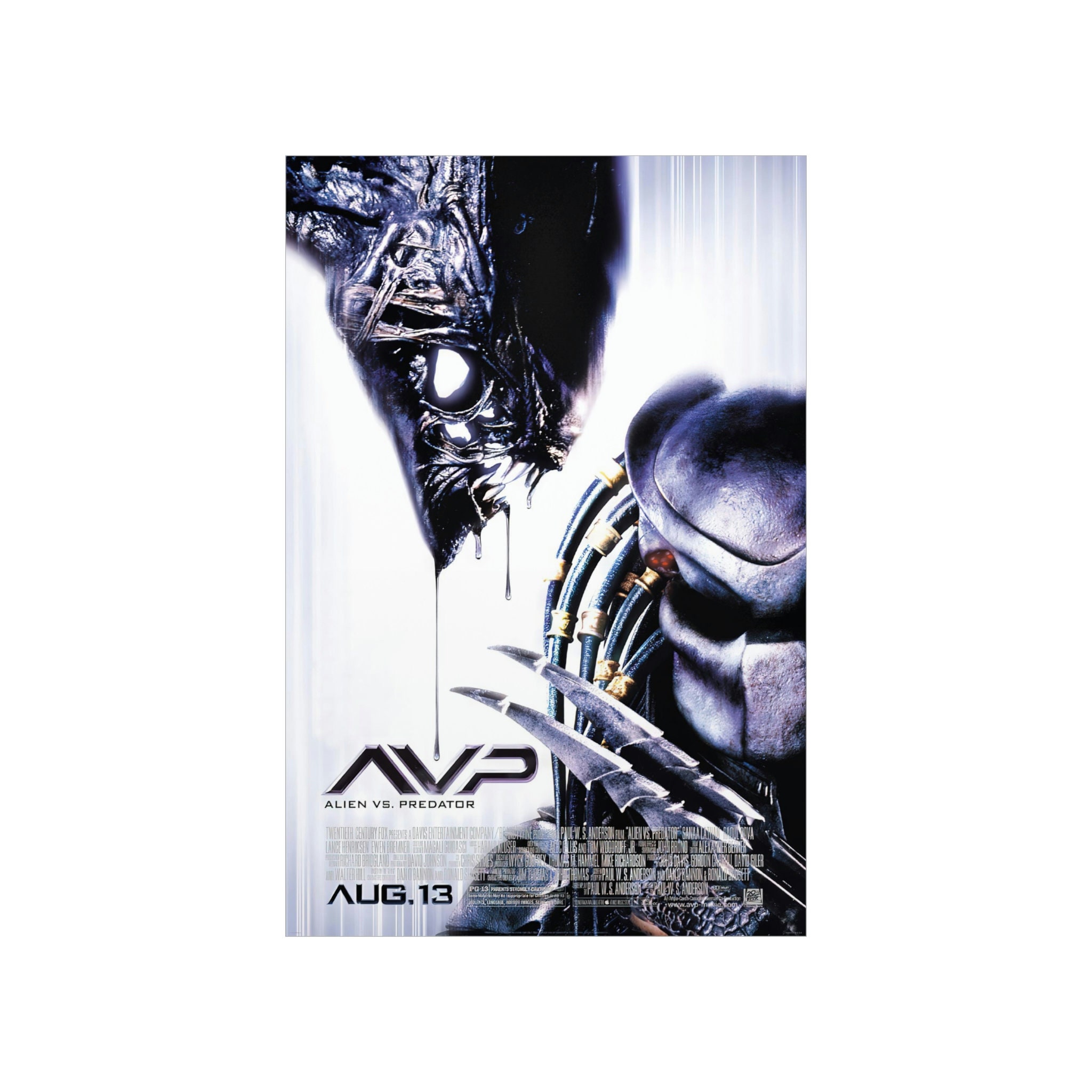 AVP: Alien Vs. Predator, Movie Poster, Premium Matte Vertical Posters ...