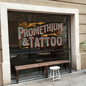 Tattoo Studio Storefront Decal Tattoo Shop Custom Decal - Etsy