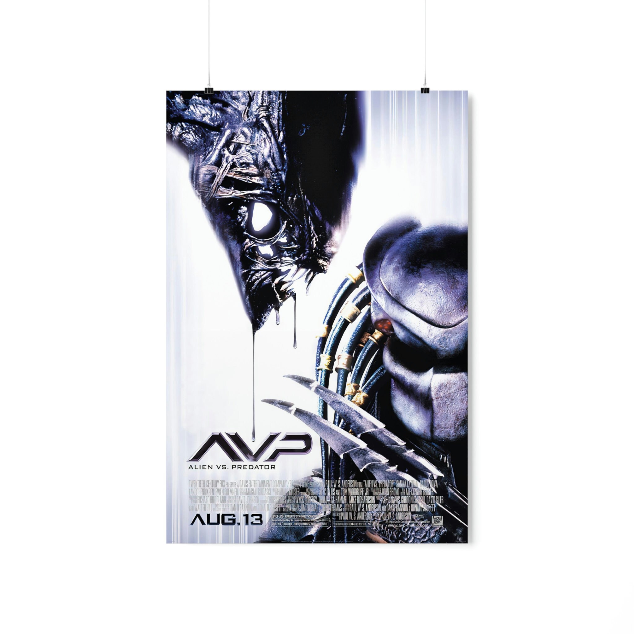 AVP: Alien Vs. Predator, Movie Poster, Premium Matte Vertical Posters ...