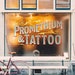 Tattoo Studio Storefront Decal Tattoo Shop Custom Decal - Etsy