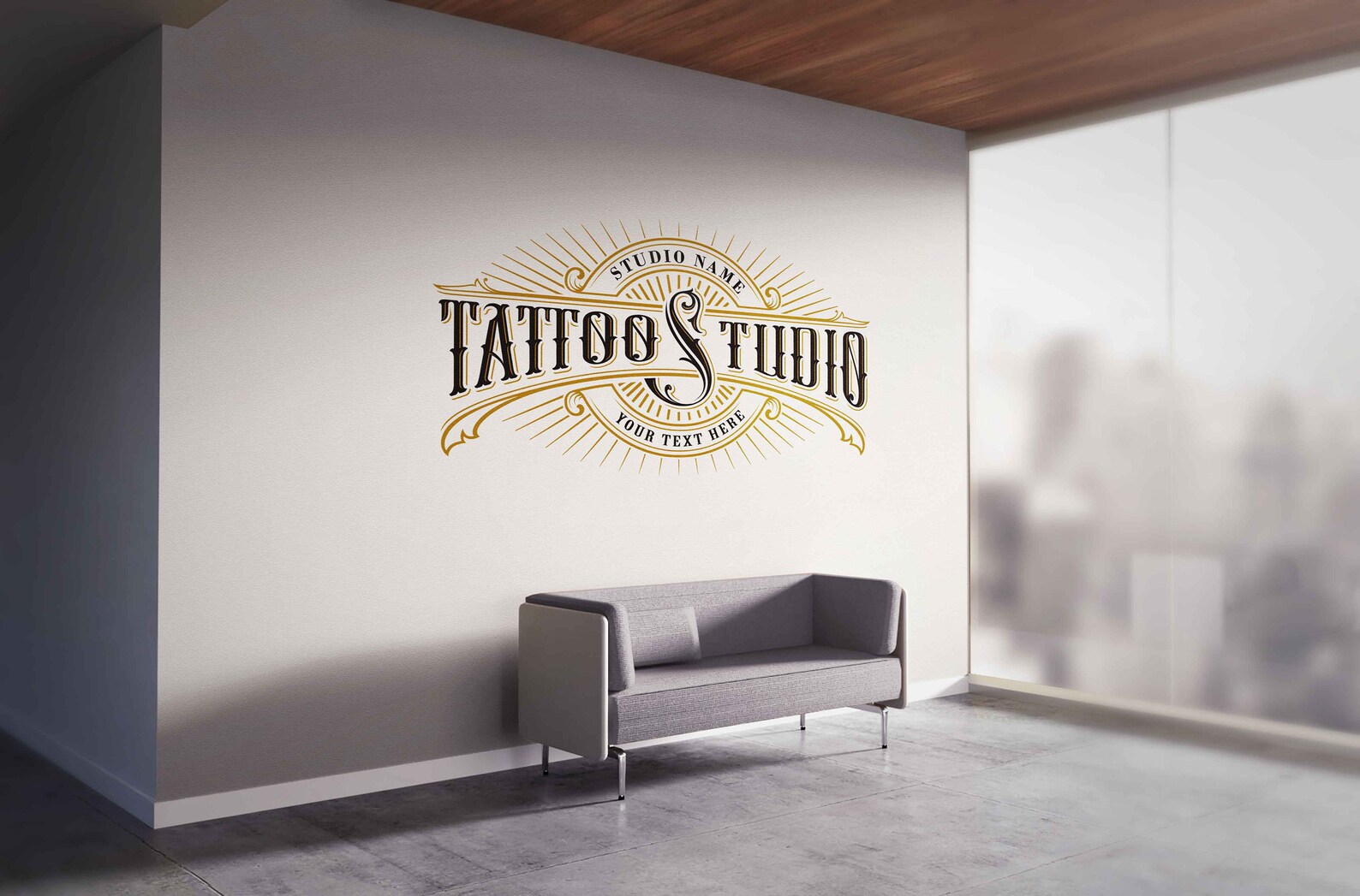 Tattoo Shop Custom Decal, Tattoo Studio Storefront Decal, Window ...