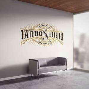Tattoo Shop Custom Decal, Tattoo Studio Storefront Decal, Window ...