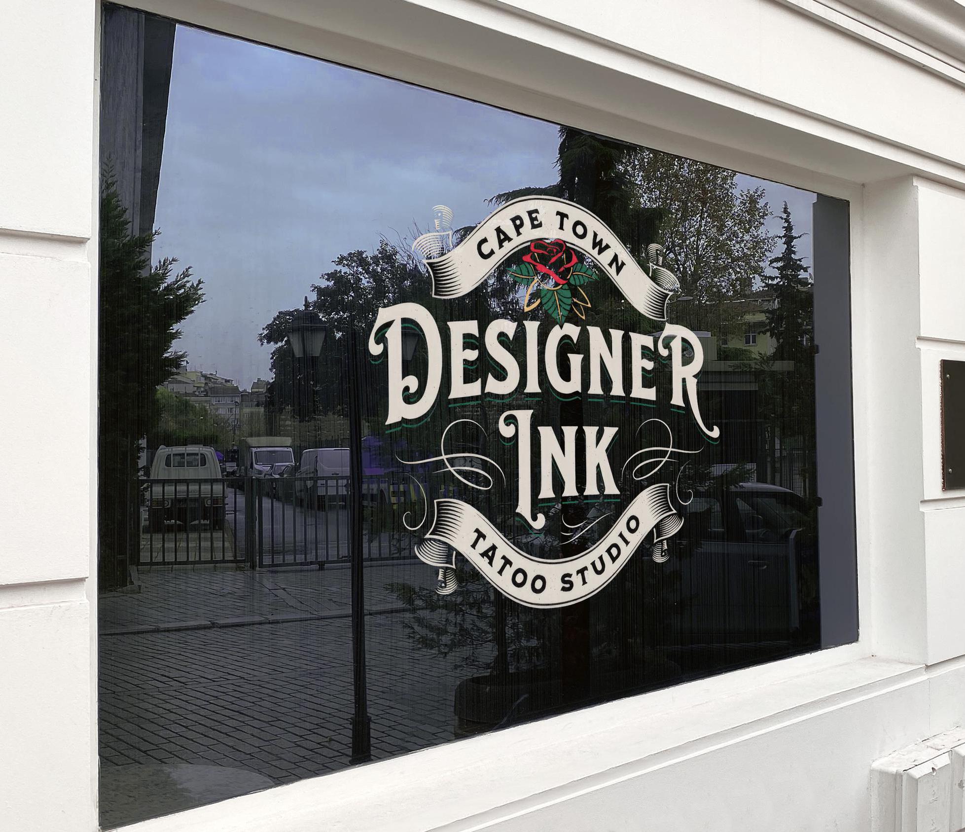 Tattoo Shop Custom Decal, Tattoo Studio Storefront Decal, Window ...