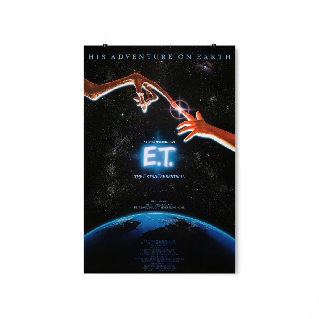 E.T. the Extra-terrestrial, Movie Poster, Premium Matte Vertical ...