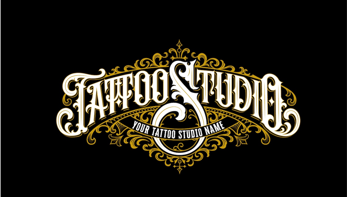 Personalized Tattoo Logo Tattoo Shop Custom Decal Tattoo - Etsy