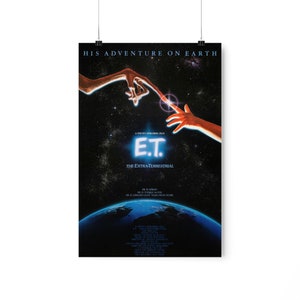 E.T. the Extra-terrestrial, Movie Poster, Premium Matte Vertical ...