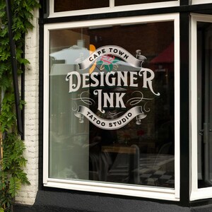 Tattoo Shop Custom Decal, Tattoo Studio Storefront Decal, Window ...