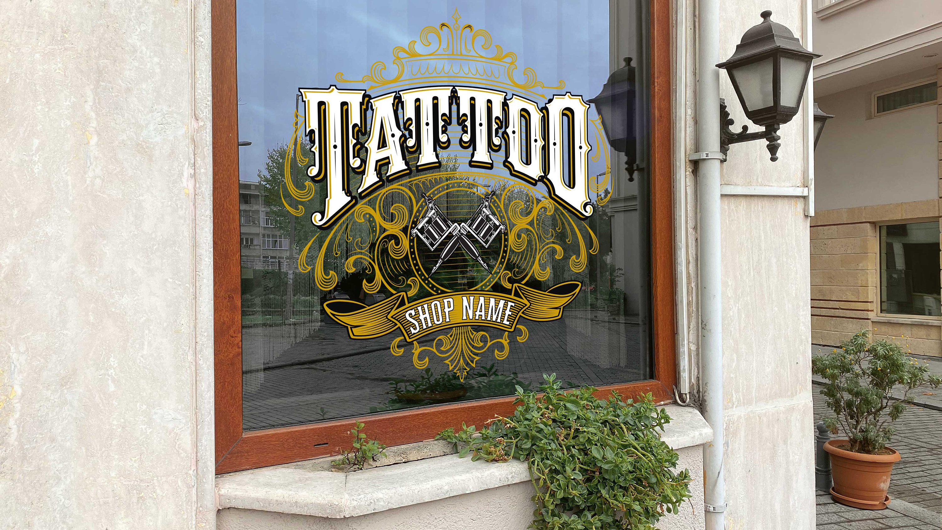 Tattoo Studio Storefront Decal, Tattoo Shop Custom Decal, Window ...