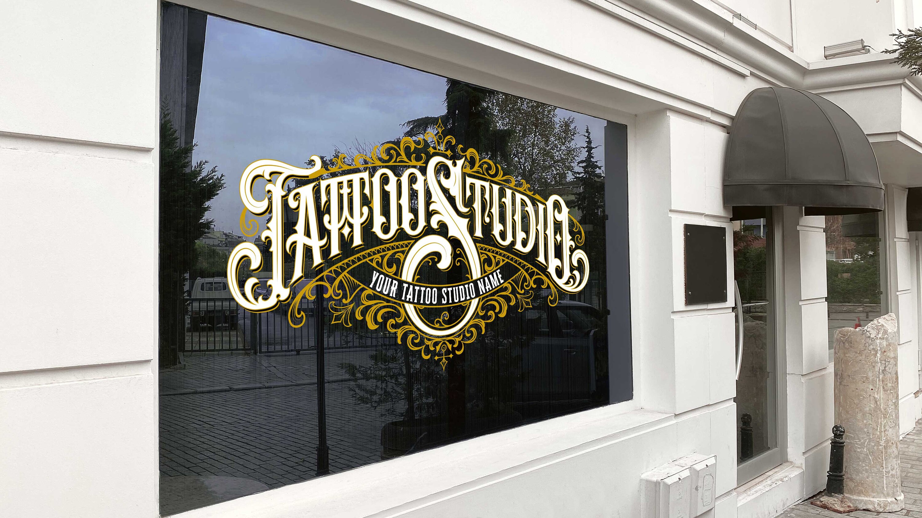 Personalized Tattoo Logo, Tattoo Shop Custom Decal, Tattoo Studio ...