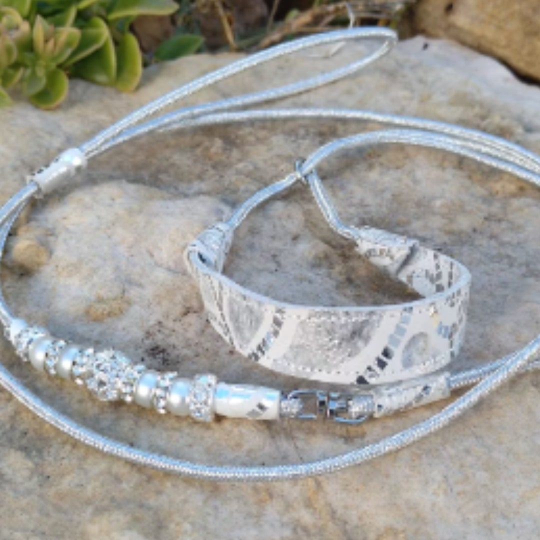 Dog Show Lead Silver, Handmade Dog Show Leads, All-in-one Lead, Lead ...