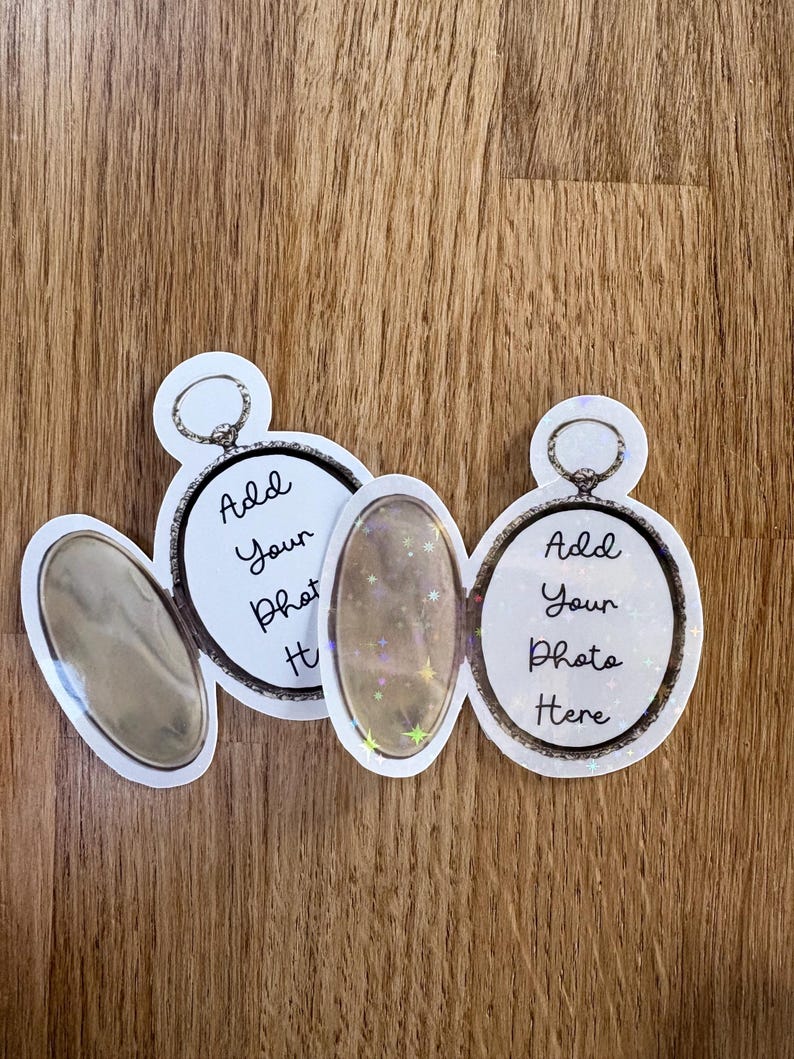 Custom Vintage Photo Locket Sticker - Etsy UK