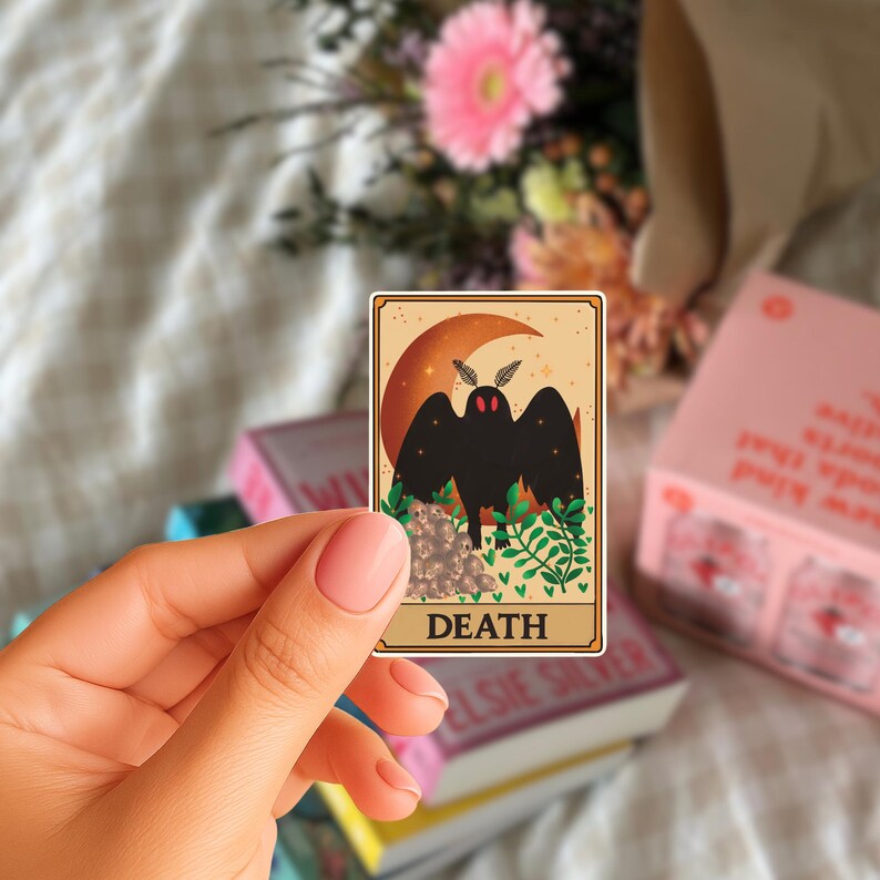 Mothman Tarot - Death Print | Cryptids - Etsy