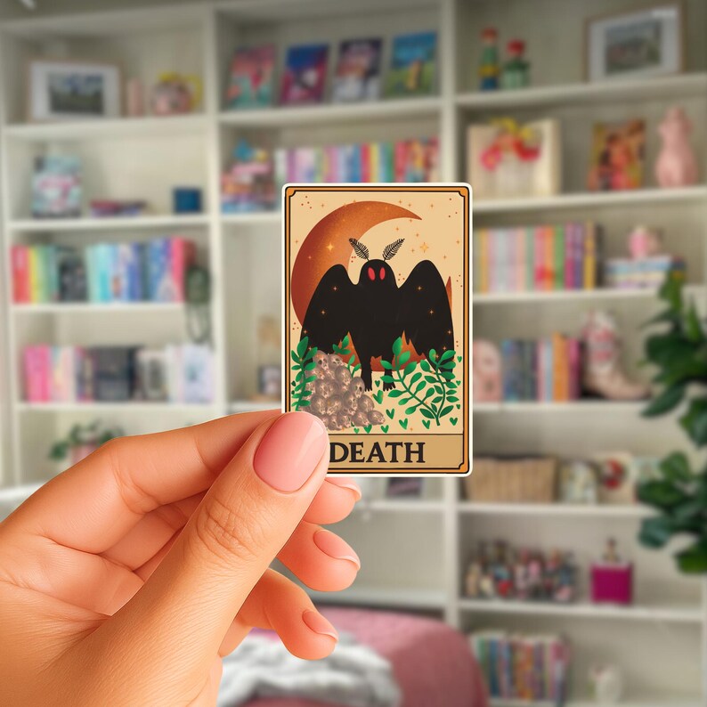 Mothman Tarot - Death Print | Cryptids - Etsy