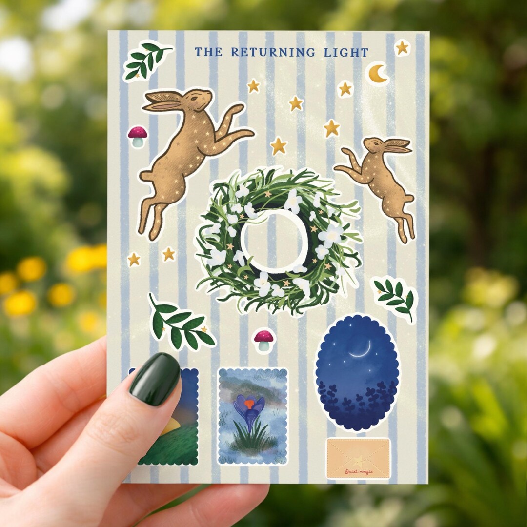 Ostara Sticker Sheet | Spring Equinox, Witchy Journal Decor - Etsy