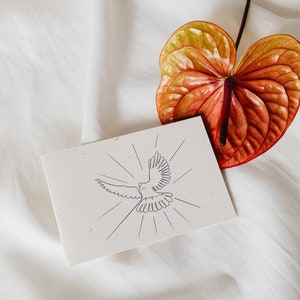Holy Spirit Dove Art Print, the Holy Spirit Printable, Christian Line ...