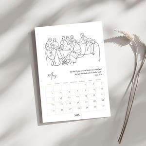 Christian Calendar 2025 Printable Catholic Calendar Bible Verse Quote ...