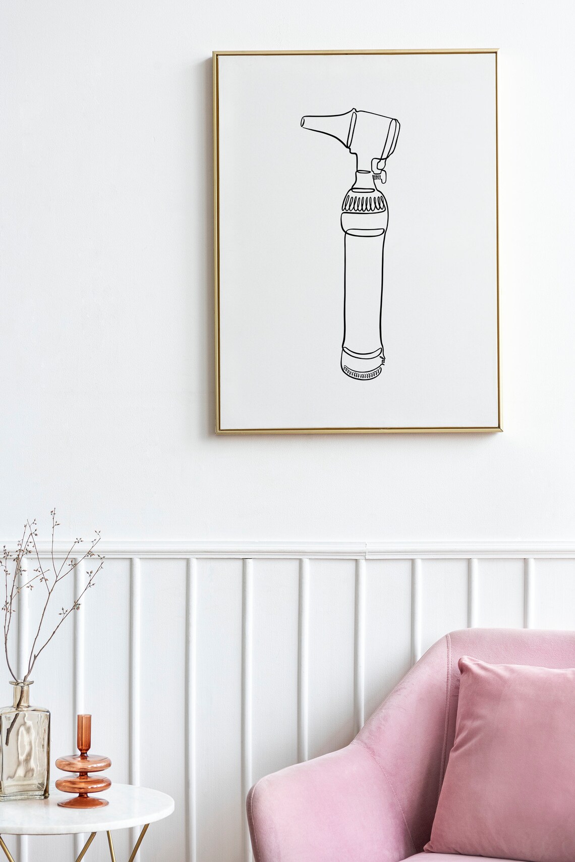 Otoscope Art Print, Audiology Wall Décor, Ear Doctors Office Decor, ENT ...
