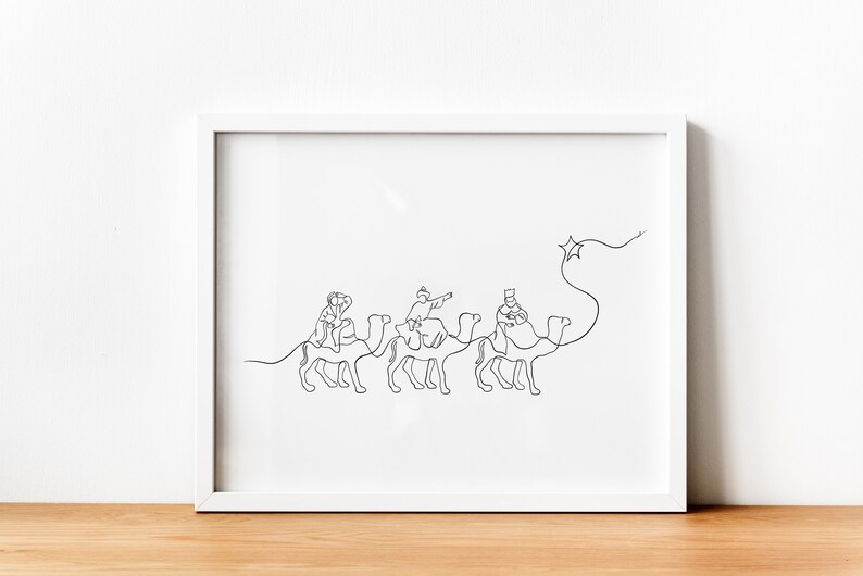 Magi Three Kings Art Print Three Wise Men Print,nativity Scene ...
