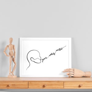 Your Words Matter Quote Print Speech Language Pathologist Wall Art ...