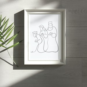 Three Wise Men Art Print, the Three Kings Poster, Magi Wall Art, 12 ...