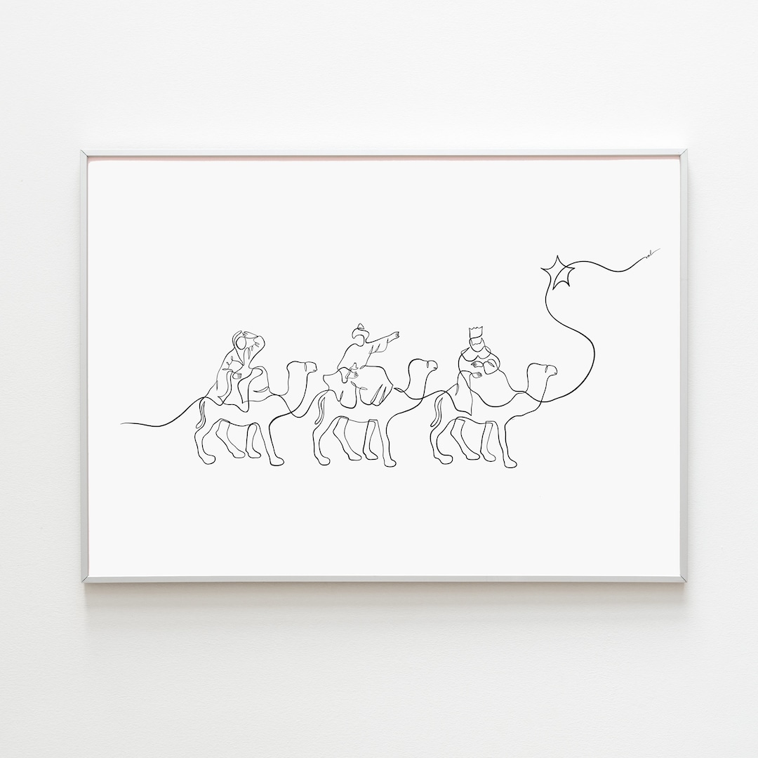 Magi Three Kings Art Print Three Wise Men Print,nativity Scene ...
