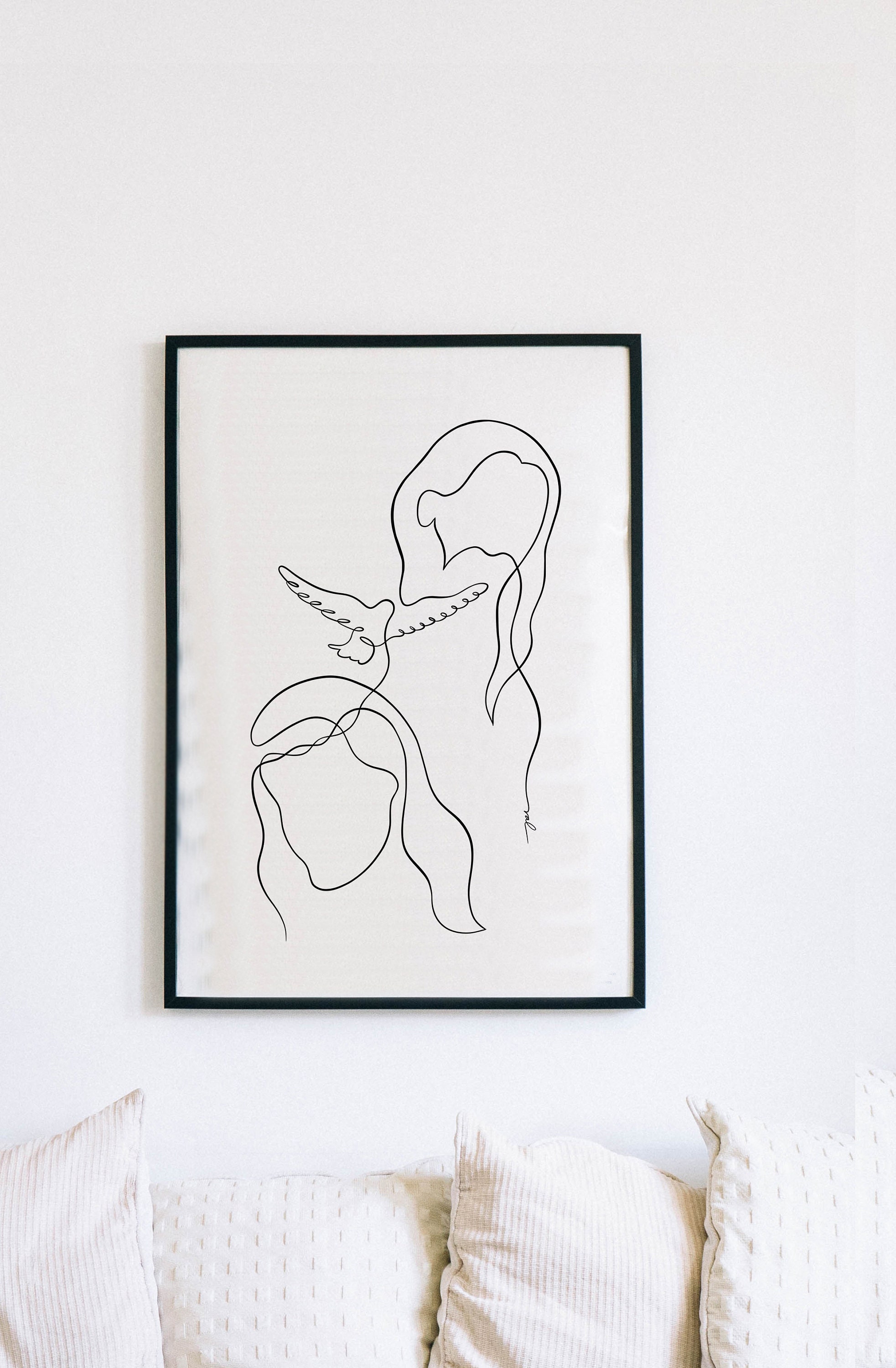 Holy Trinity Art Print, Jesus Line Art, Lds Poster, Abstract Trinity ...