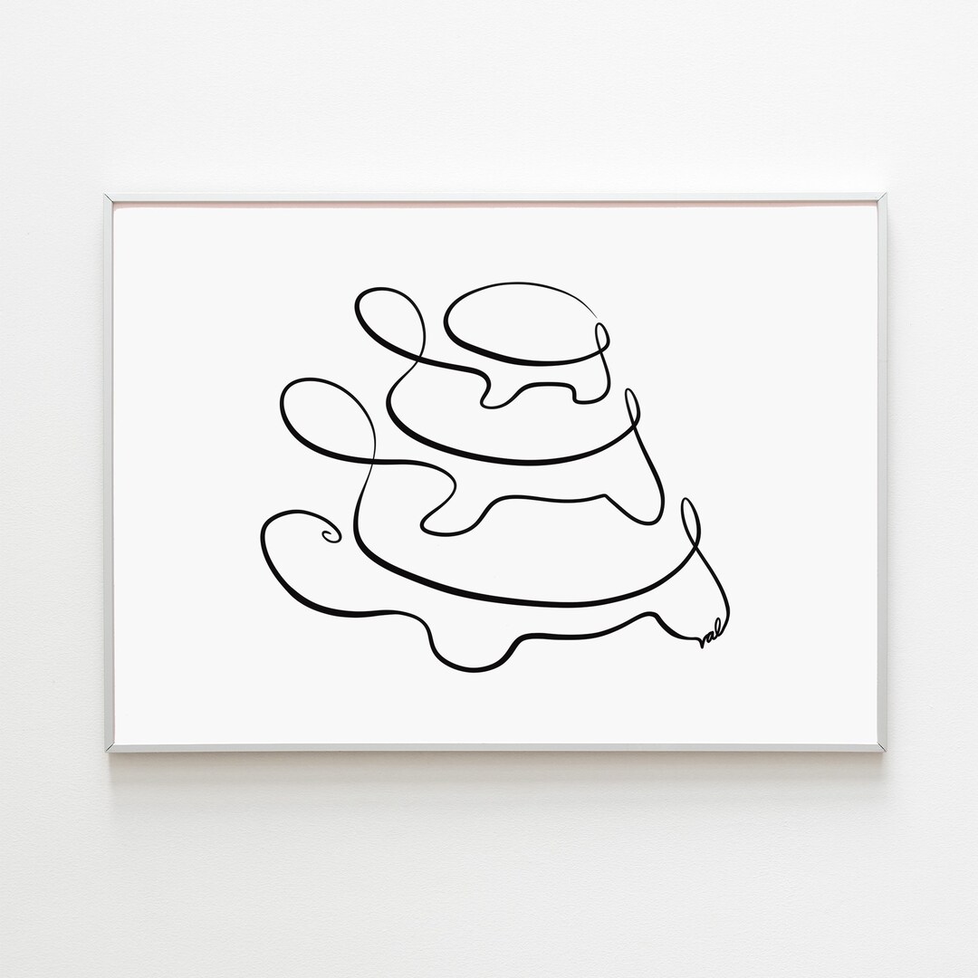 Turtles Art Print Minimalist Turtle Line Art Abstract Tortoise Line Art ...