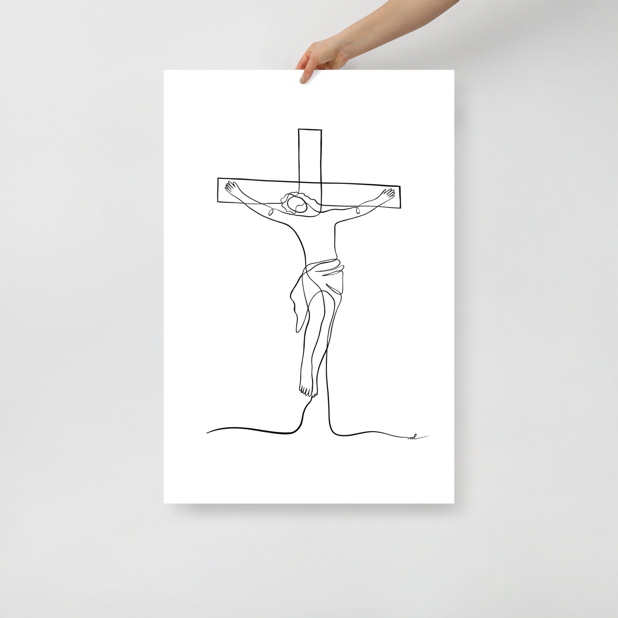 Crucifixion of Jesus Poster Wall Crucifix Lord Jesus Christ - Etsy UK