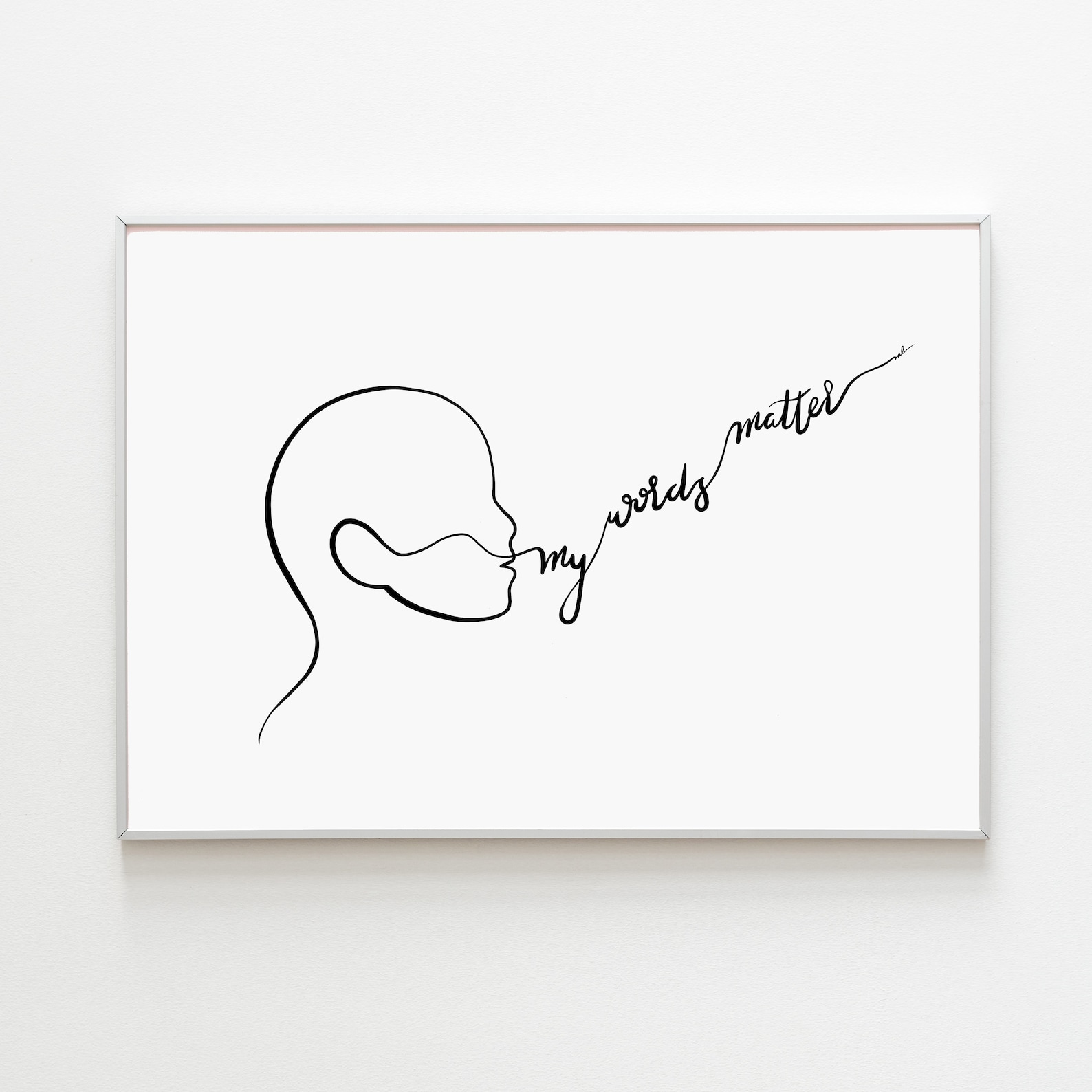 Speech Therapy Print, SLP Office Decor, My Words Matter, Speech ...