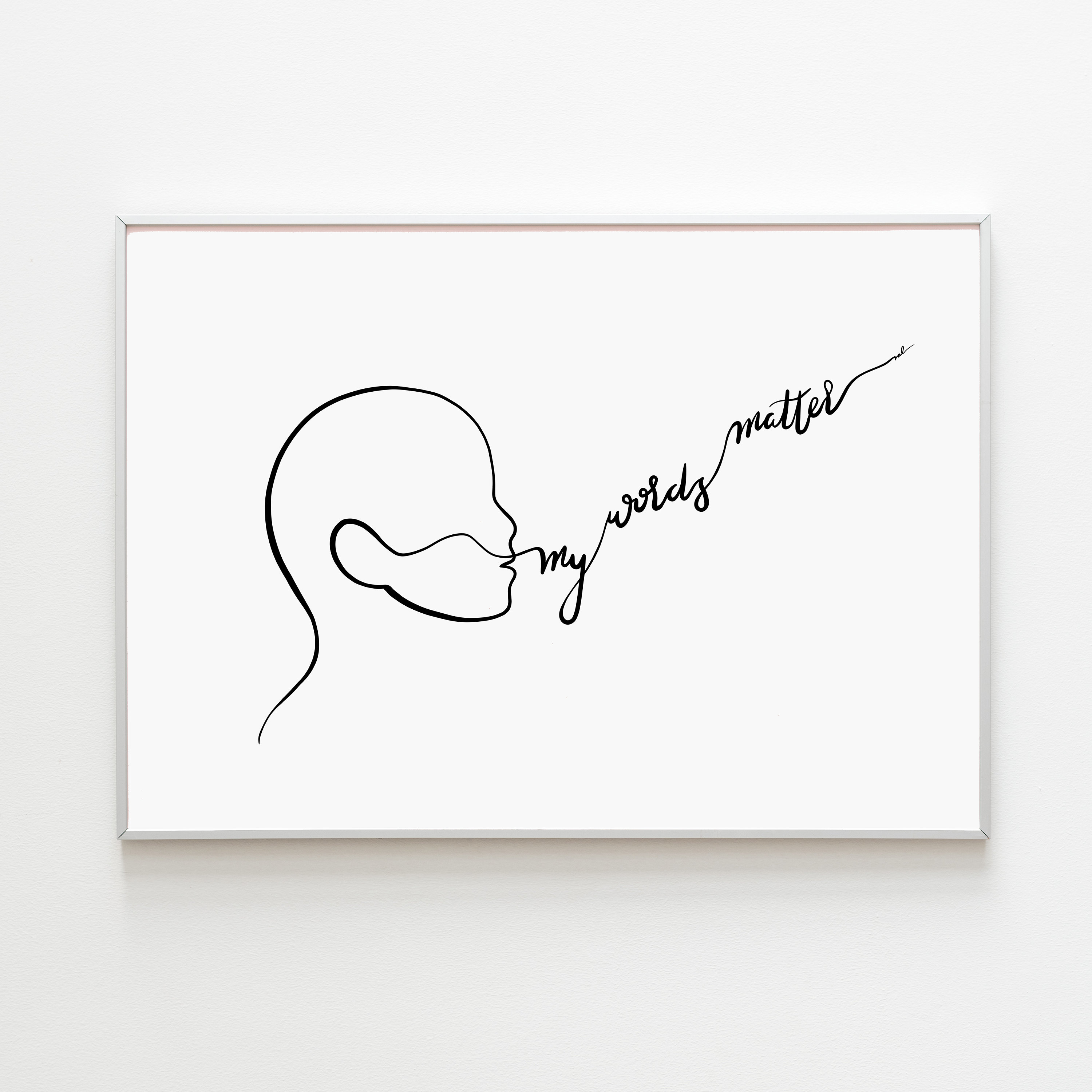 Speech Therapy Print, SLP Office Decor, My Words Matter, Speech ...