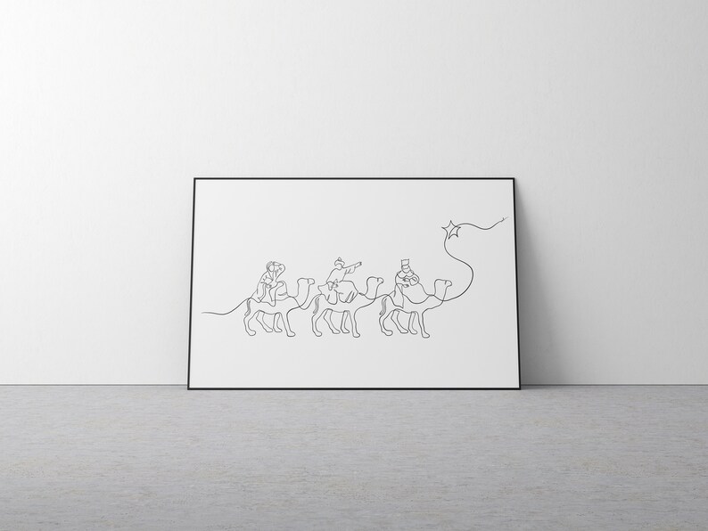 Magi Three Kings Art Print Three Wise Men Print,nativity Scene ...