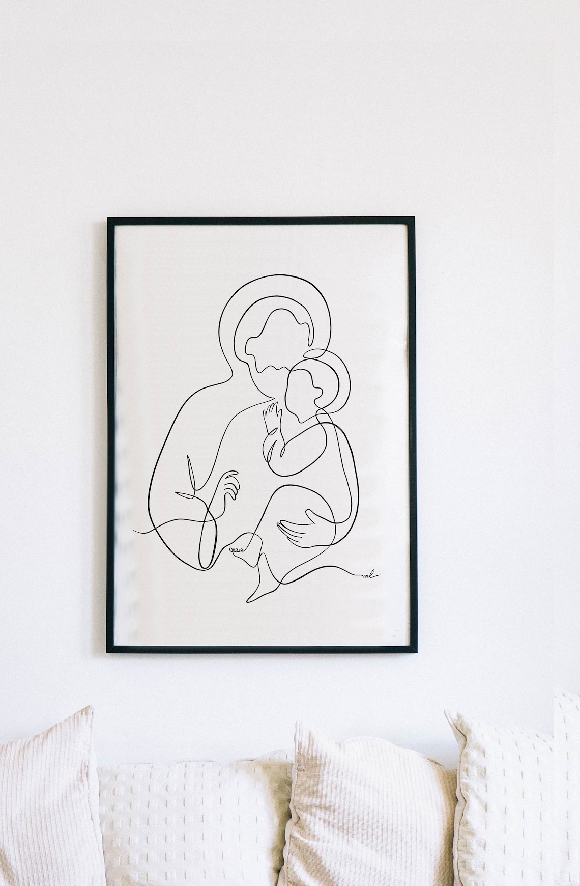 St Joseph Print Saint Joseph Catholic Artwork St Joseph and | Etsy