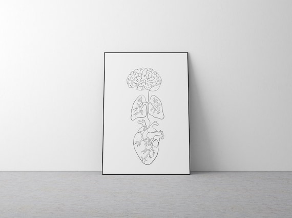 Longen En Hart Tekening