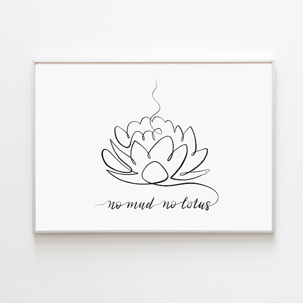 No Mud No Lotus - Etsy