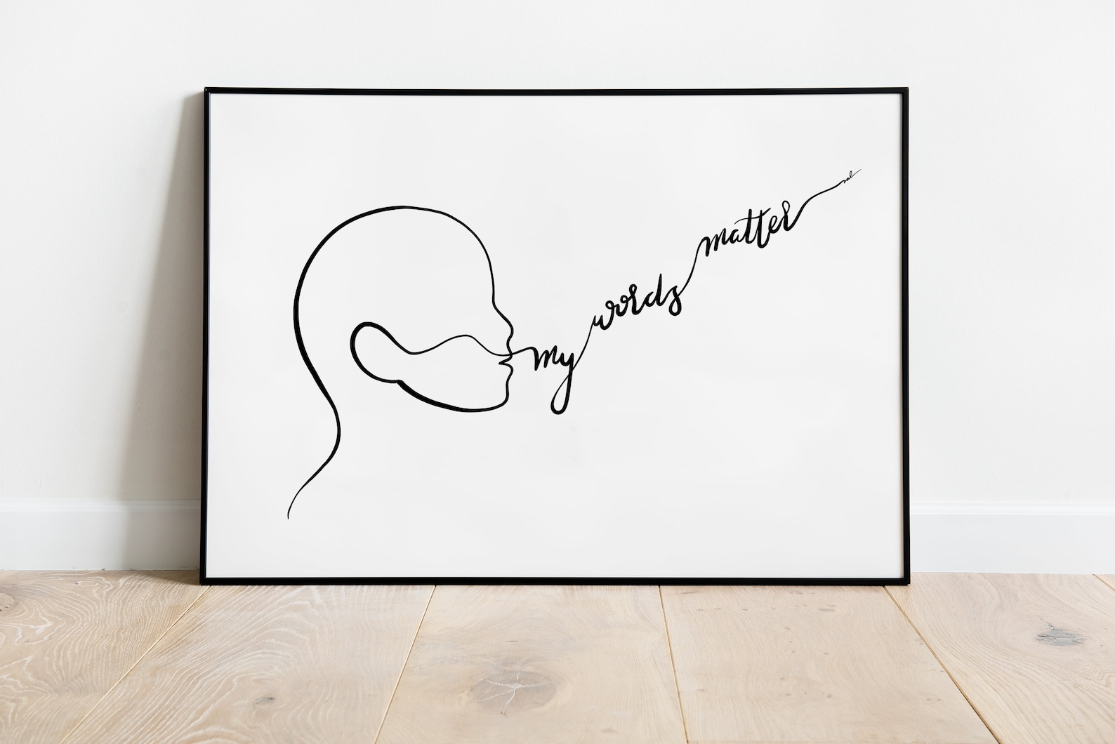 Speech Therapy Print, SLP Office Decor, My Words Matter, Speech ...