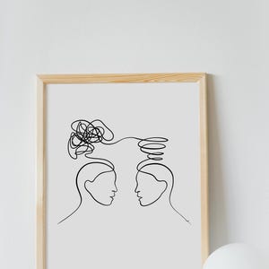 Therapy Poster Therapist Office Wall Art Talking Helps Office Decor ...