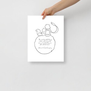 The Little Prince Poster, Le Petit Prince Wall Art, Little Prince Quote ...