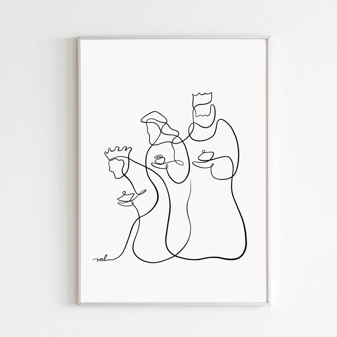 Three Wise Men Art Print, the Three Kings Poster, Magi Wall Art, 12 ...