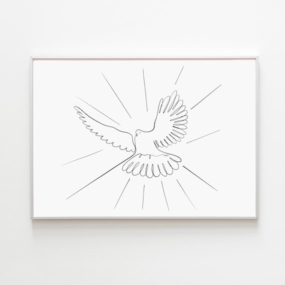 Holy Spirit Dove Drawing