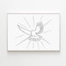 Holy Spirit Dove Art Print, the Holy Spirit Printable, Christian Line ...