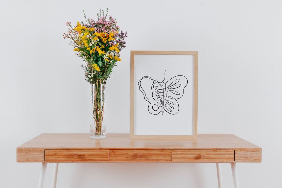 Pelvic Floor Art Pelvis Art Butterfly Human Anatomy Art - Etsy