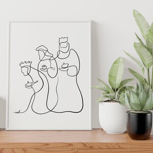 Three Wise Men Art Print, the Three Kings Poster, Magi Wall Art, 12 ...
