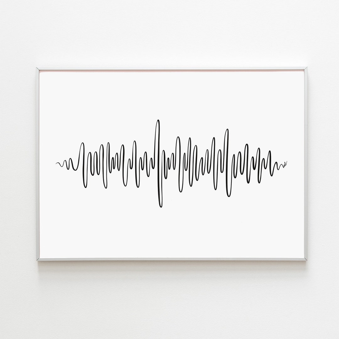 Audio Wave Art Print, Soundwavee Art, Hearing Office Decor, Audiology ...