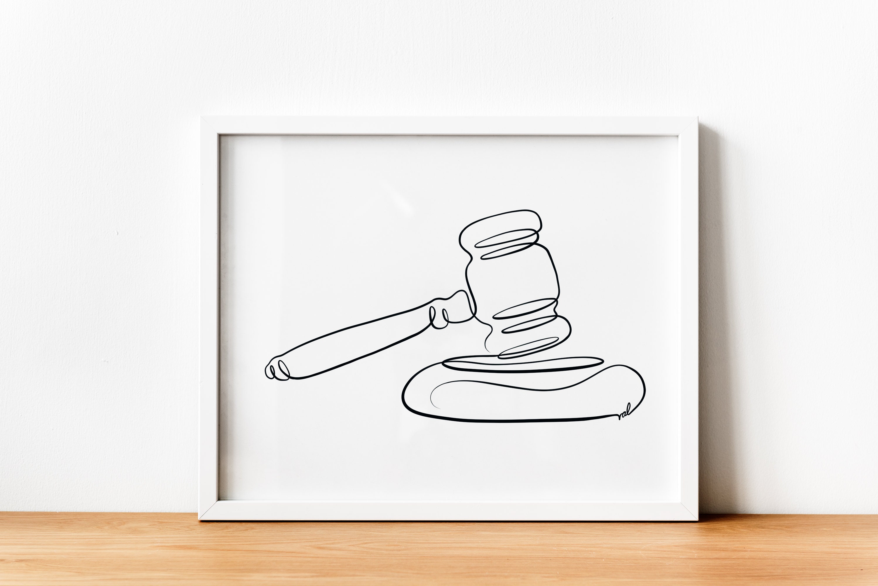 Court Gavel Drawing
